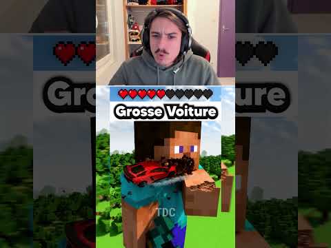 Quel Voiture Détruit STEVE ? #minecraft #shorts