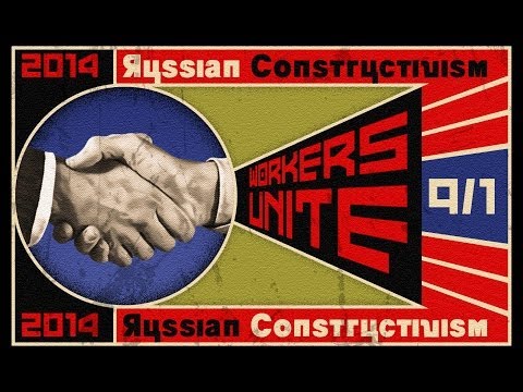 Photoshop Tutorial: How to Make a Vintage, Russian Constructivist Poster