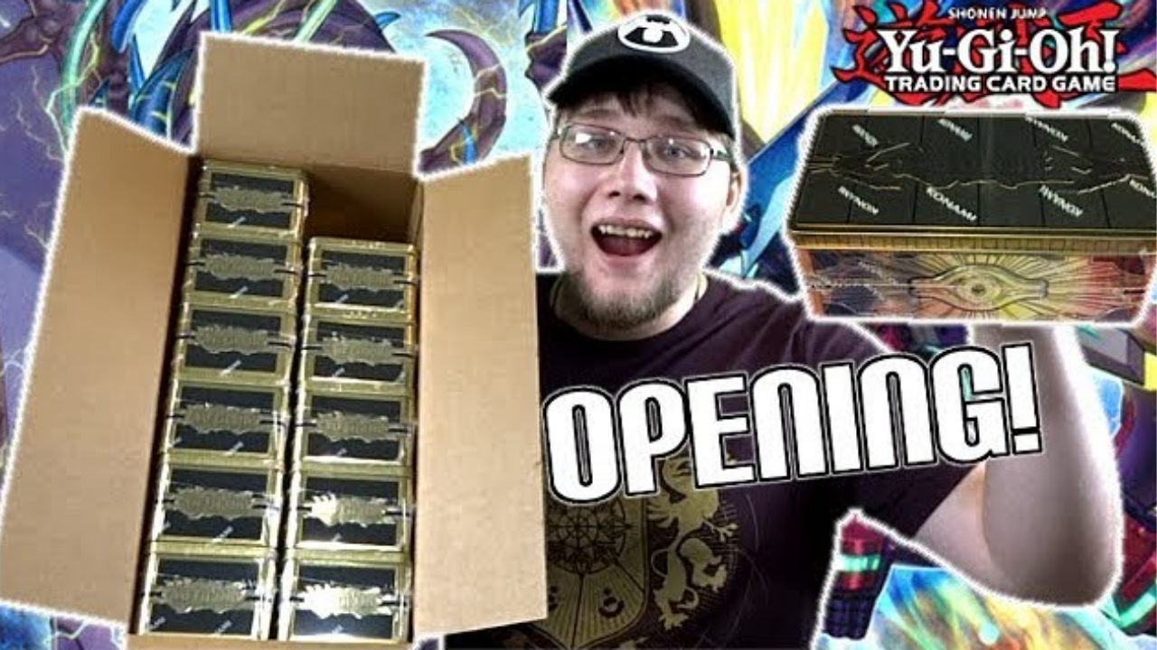 Mega-Tin Gold Sarcophagus Massive Case Opening With Insane Pulls | Yu ...