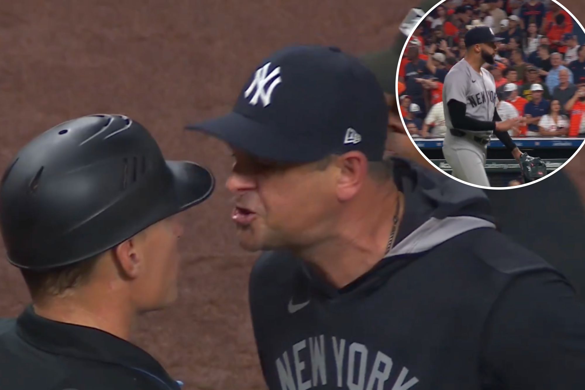 Aaron Boone, Devin Williams ejected in bizarre scene during Yankees ...