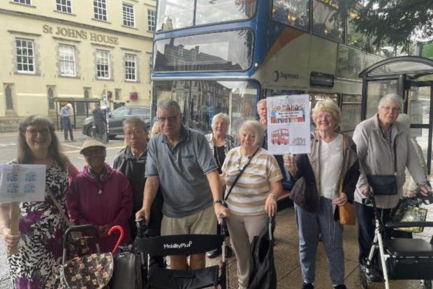 Campaigners join residents for final journey as bus service axed