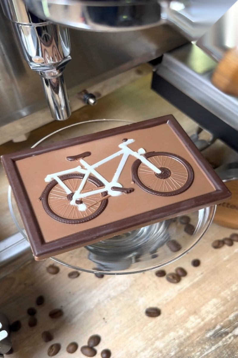 Bloco de chocolate "Espresso Meets Bicycle