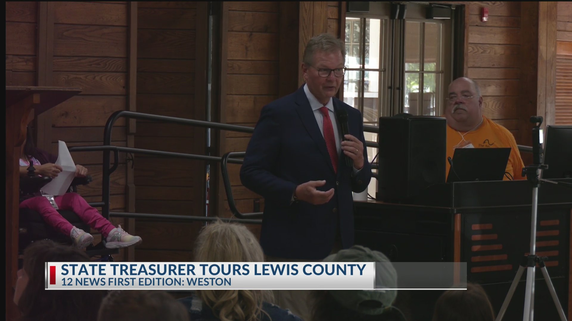 State Treasurer Larry Pack tours Lewis County