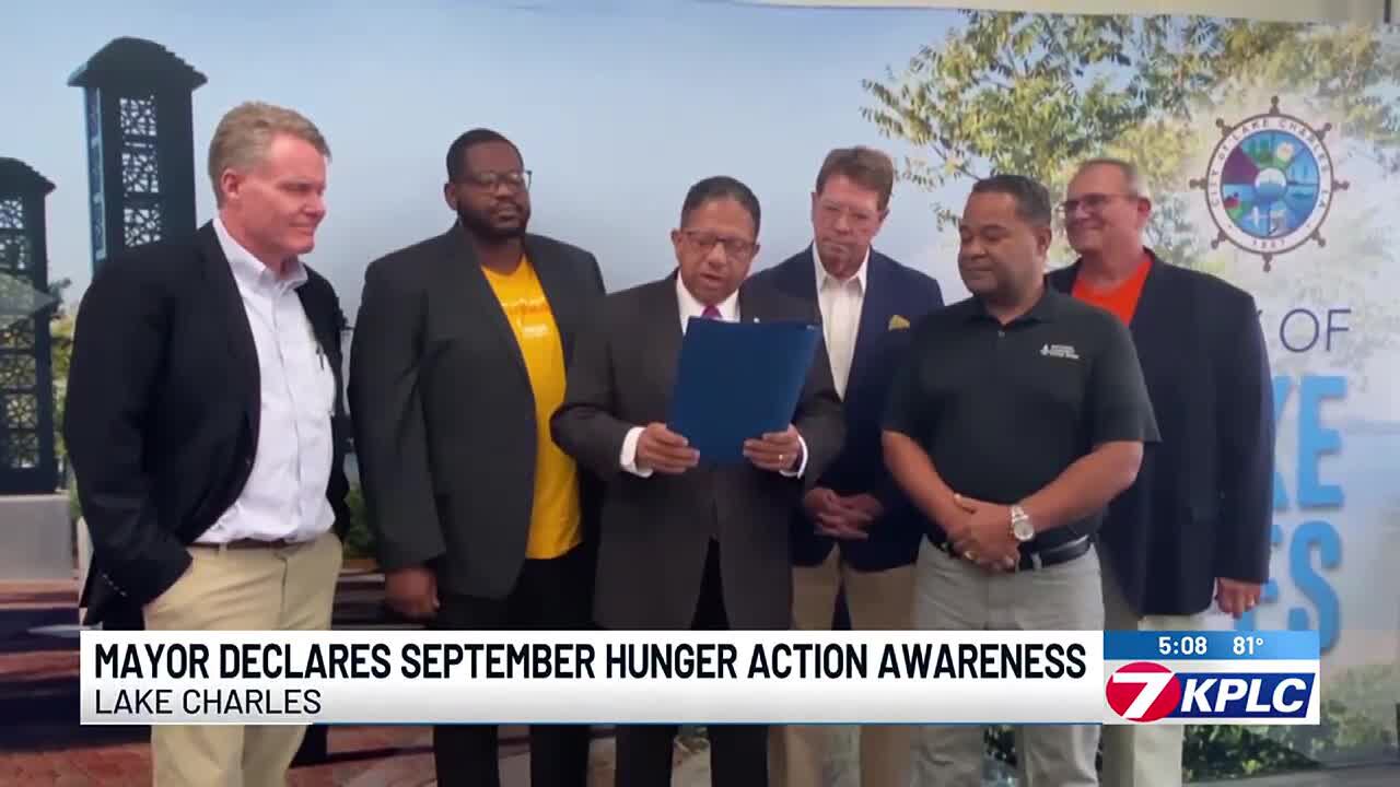 Lake Charles Mayor declares September ‘Hunger Action Month’