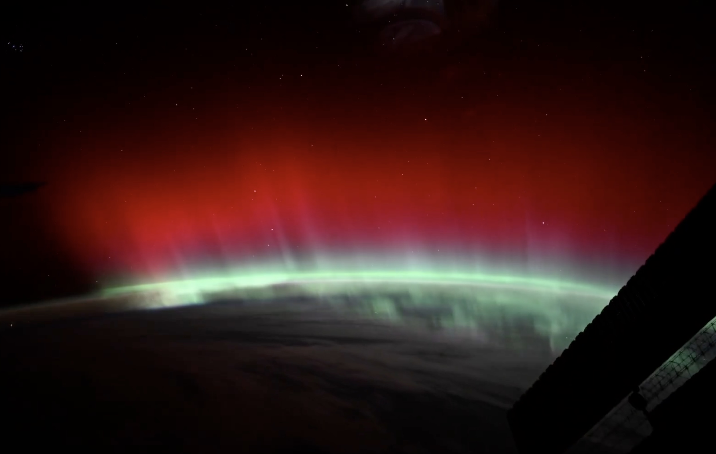 Watch this rare red aurora in astronaut’s dramatic ISS video