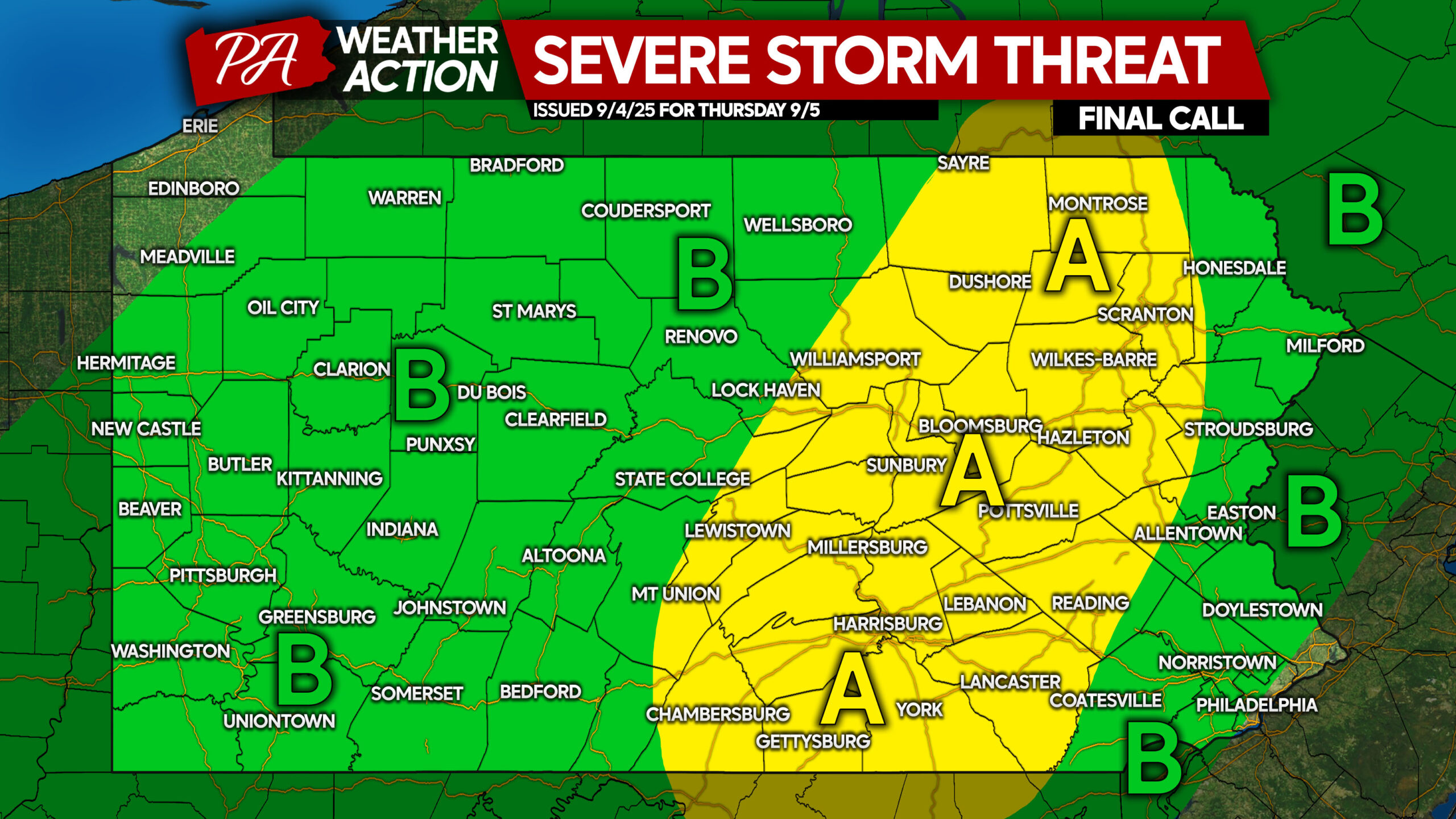 Final Call for Thursday's Strong to Severe Thunderstorms Across ...