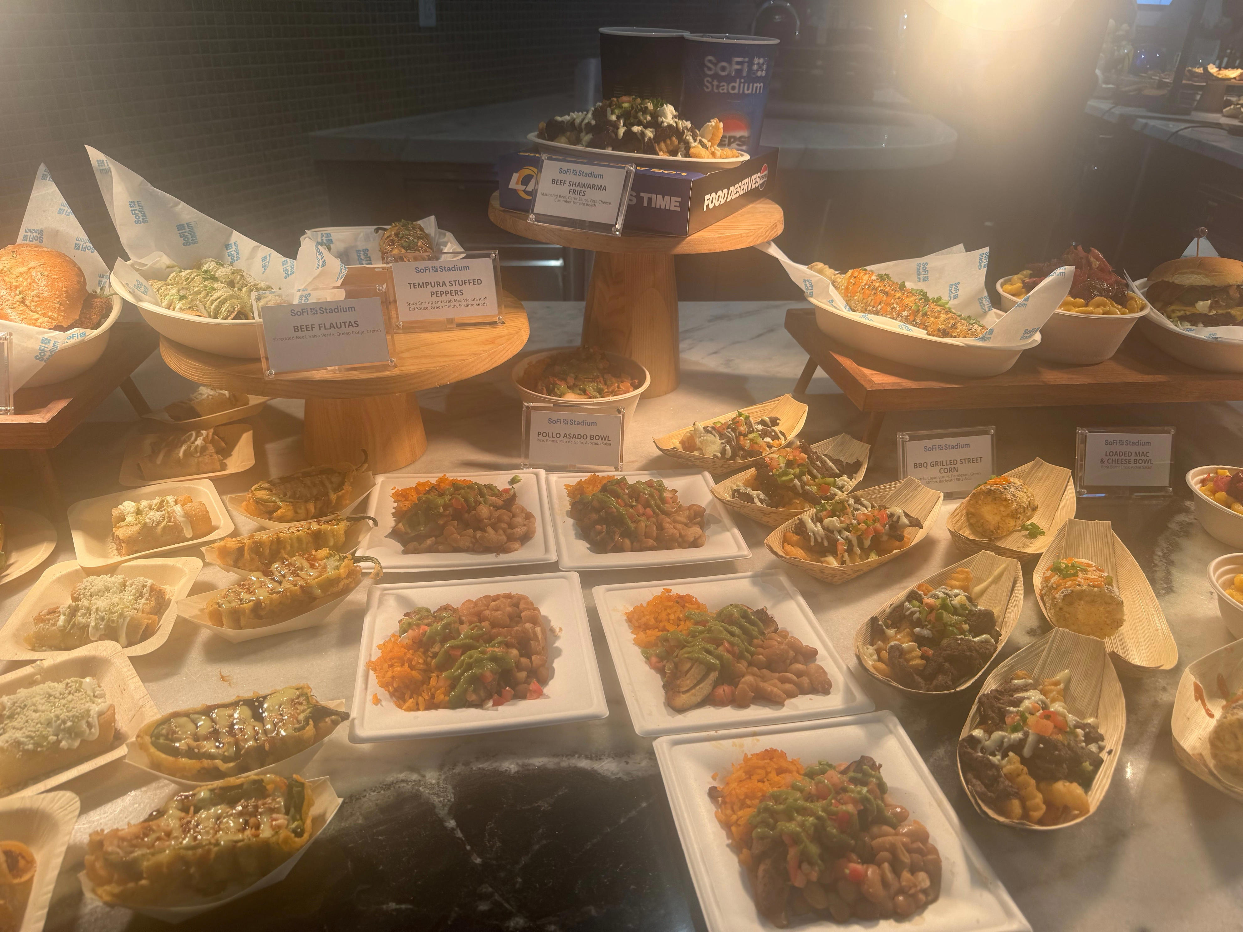 Rams unveil its season menu at SoFi Stadium