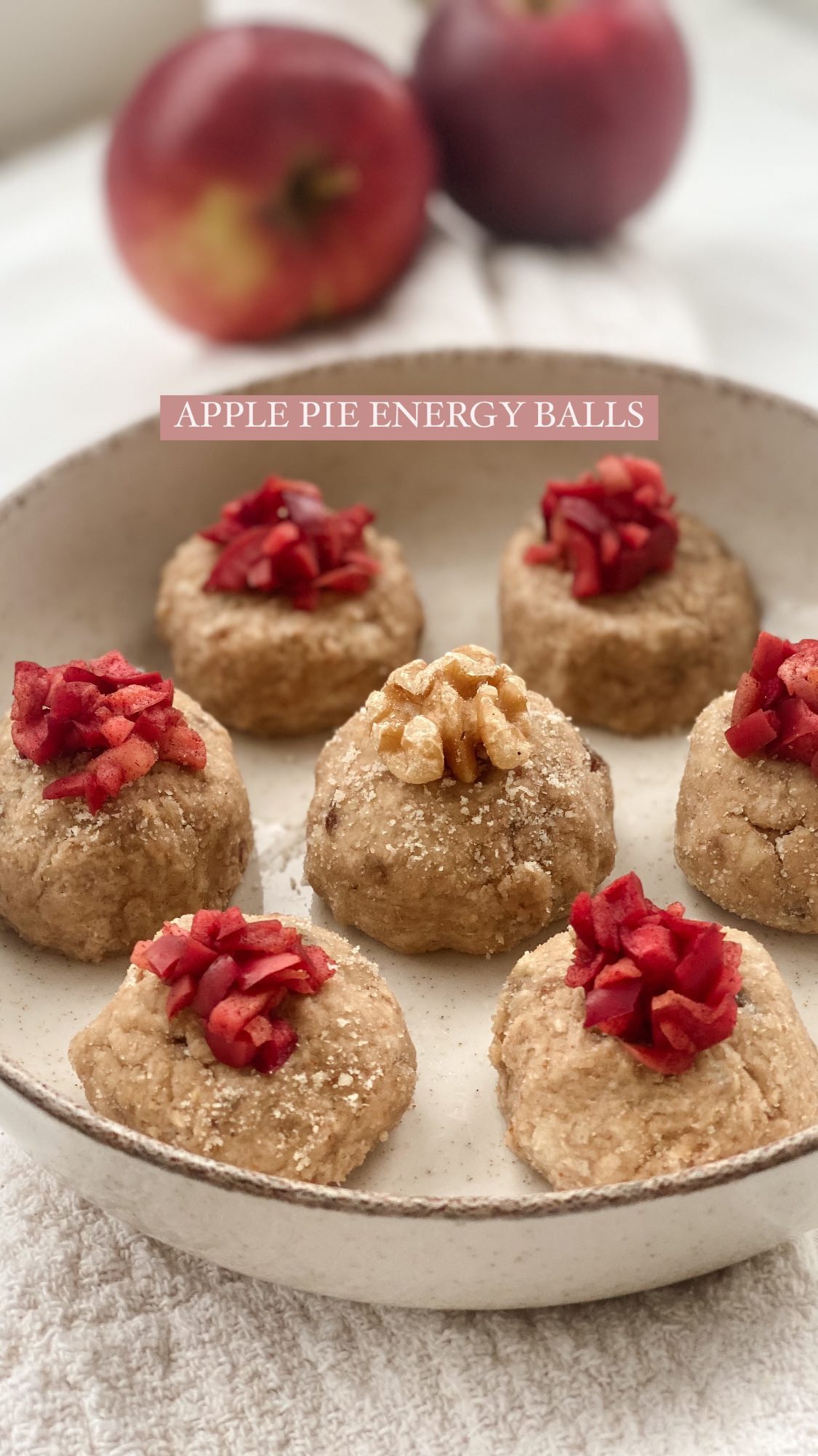 Recept Apple Pie Energy Balls