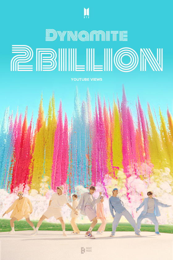 BTS's 'Dynamite' surpasses 2 billion views on YouTube
