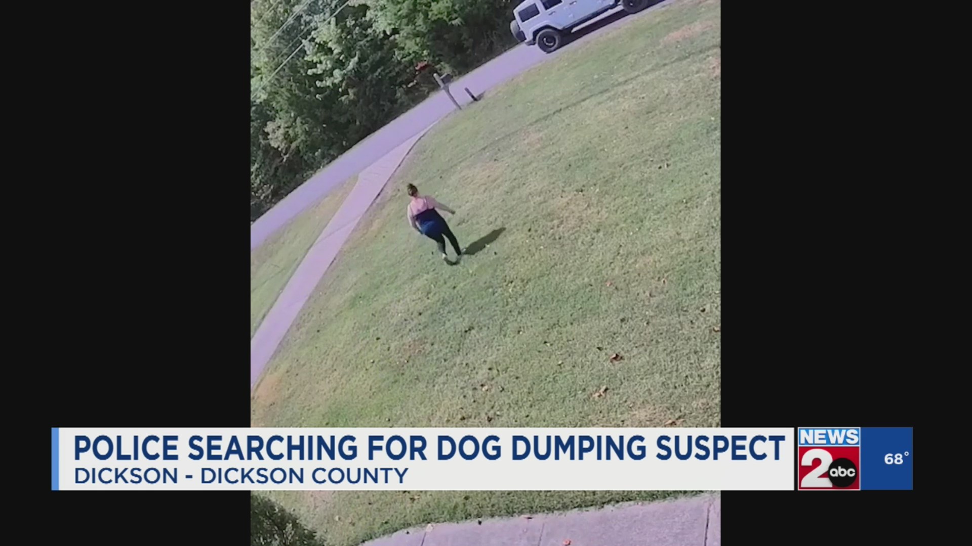 Dickson police searching for dog dumping suspect
