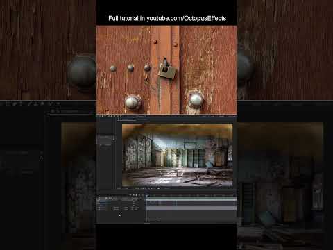 How to move camera through keyhole in After Effects