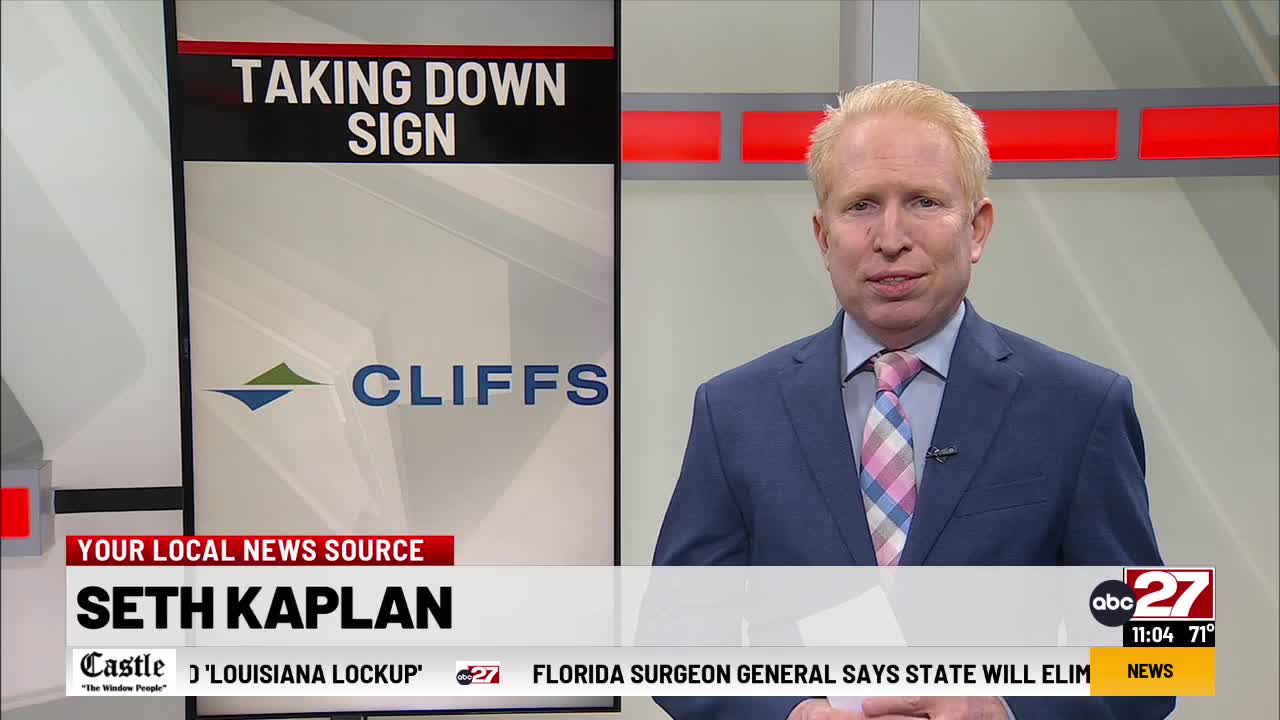 WRITING OFF THE WALL: Cleveland-Cliffs takes company signage off ...