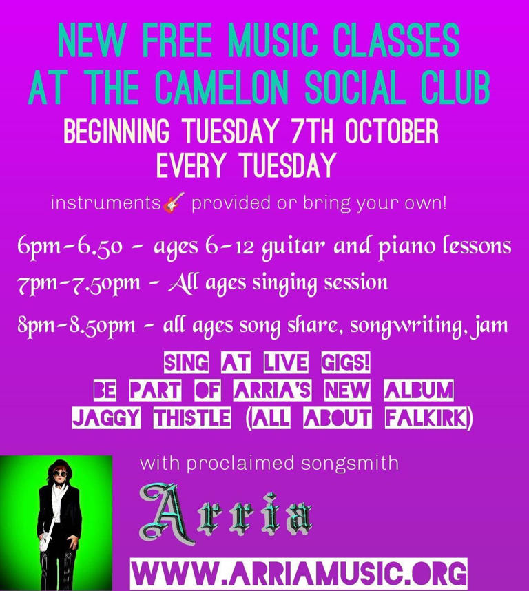 New community music groups at Camelon Social Club