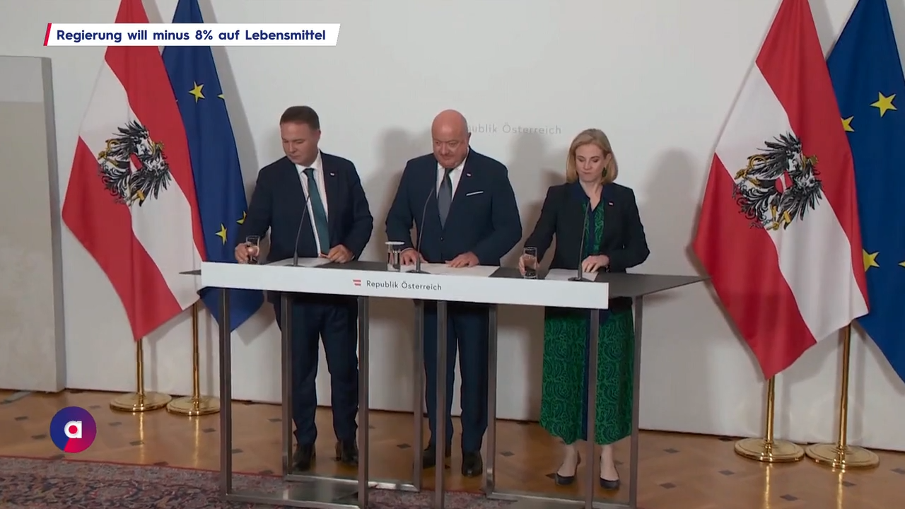 Minus 8% auf Lebensmittel: Regierung will Preise senken