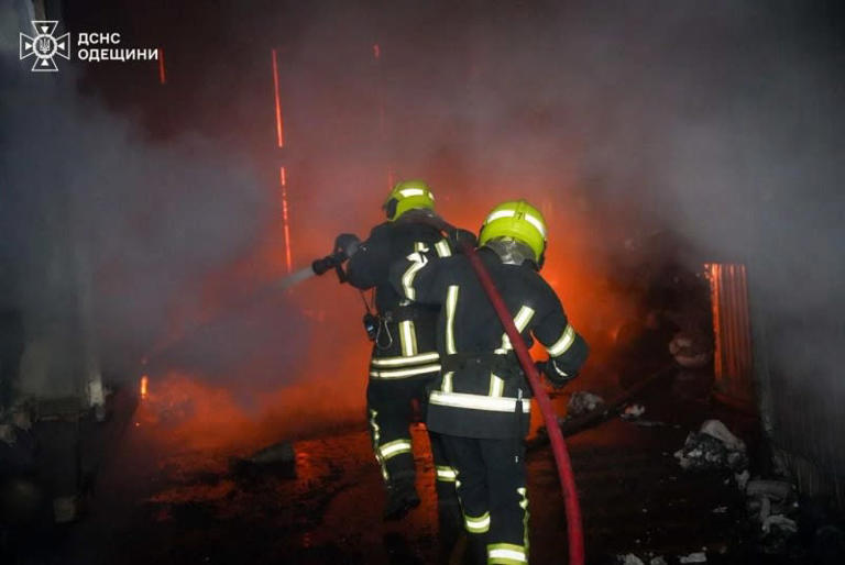 Russia strikes Ukraine's Odesa overnight: Warehouse on fire, truck damaged