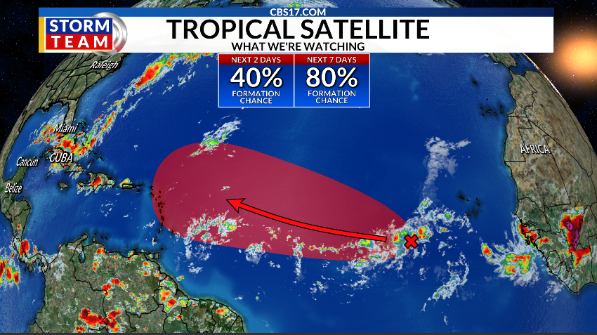 New tropical depression formation now more likely