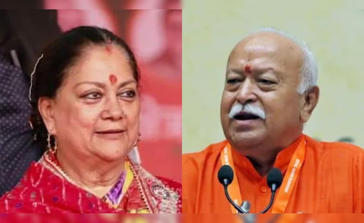 Vasundhara Raje's Closed-Door Meet With RSS Chief Sets Political Circles Abuzz