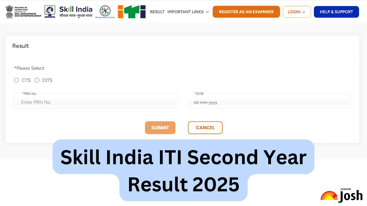 Skill India ITI Result Second Year Result 2025 Out at skillindiadigital ...