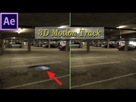 Create pothole on floor - Attach Objects to floor & wall with 3d Motion Track in After Effects - 18