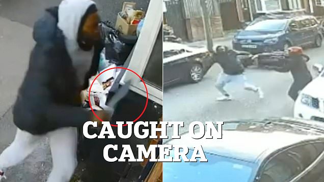 Knife attacker gets instant justice after stabbing scooter rider