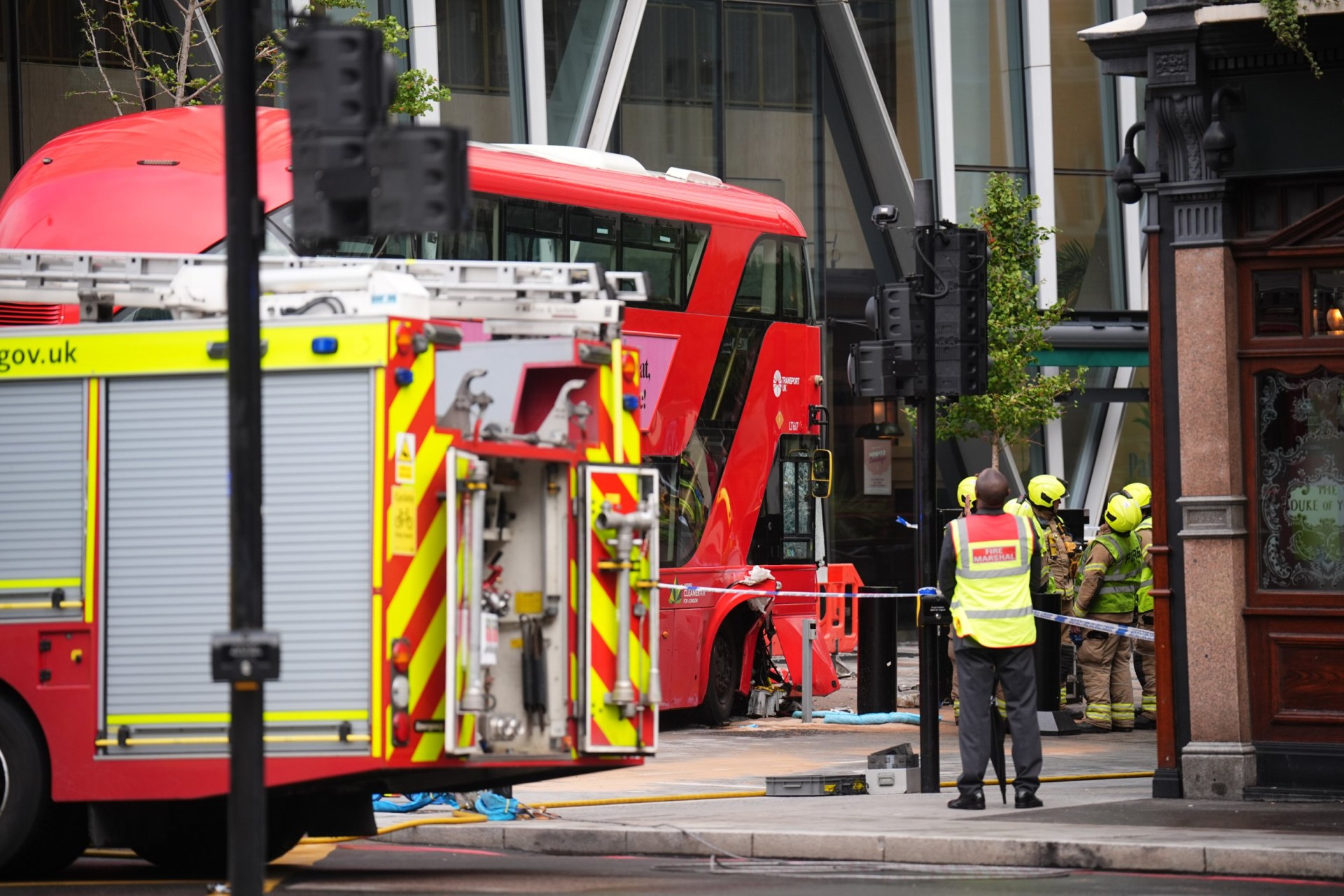 At least 17 injured after bus crash near Victoria