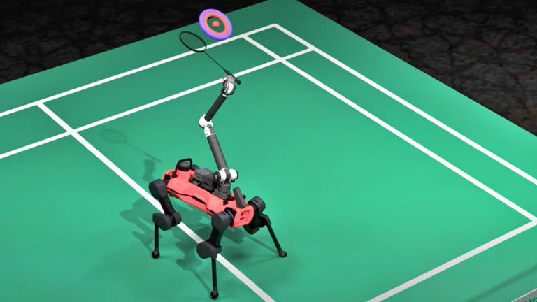 Watch: AI-powered robot dog plays badminton against humans, and it's good