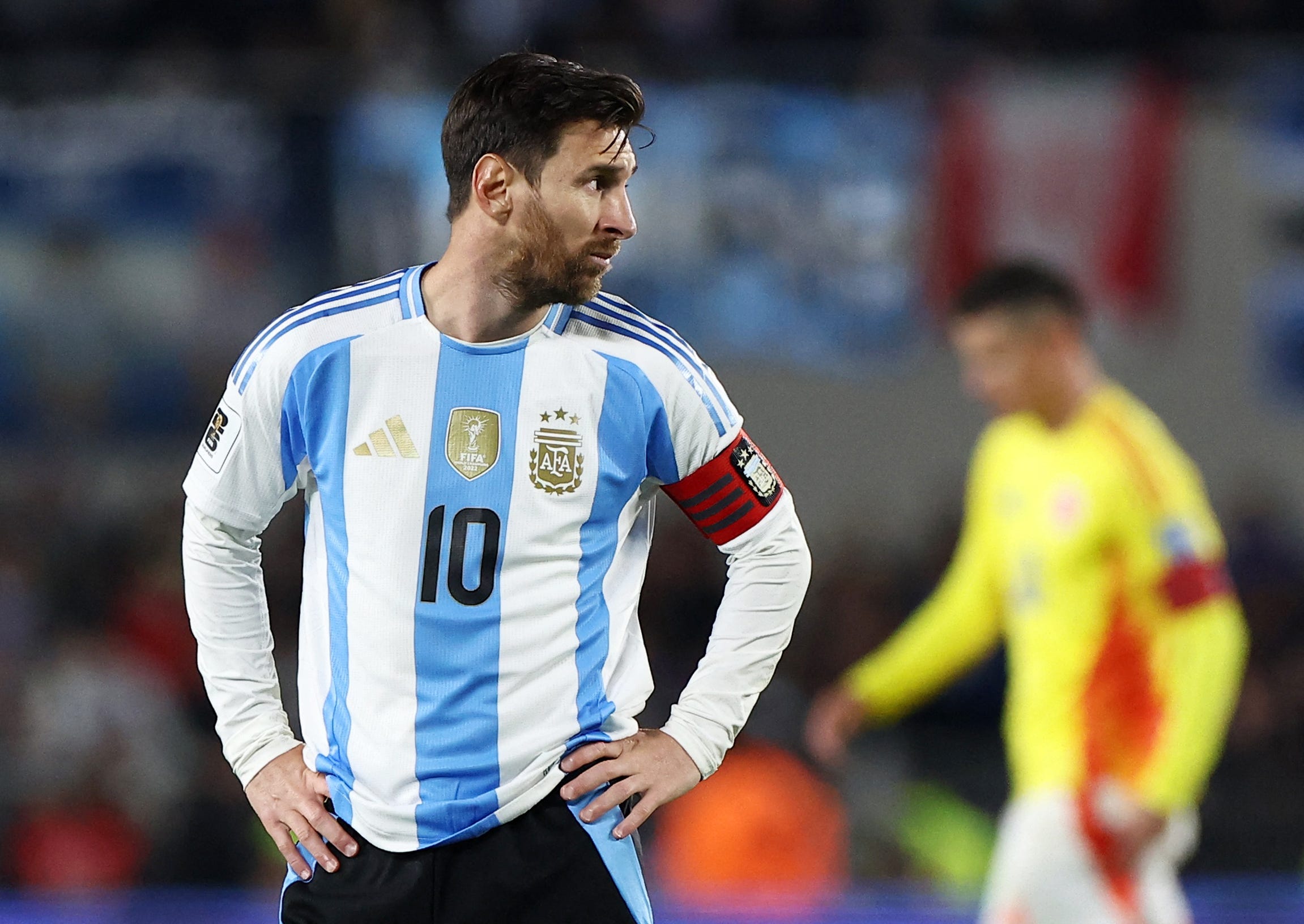 Messi scores twice in possible last match in Argentina: World Cup ...