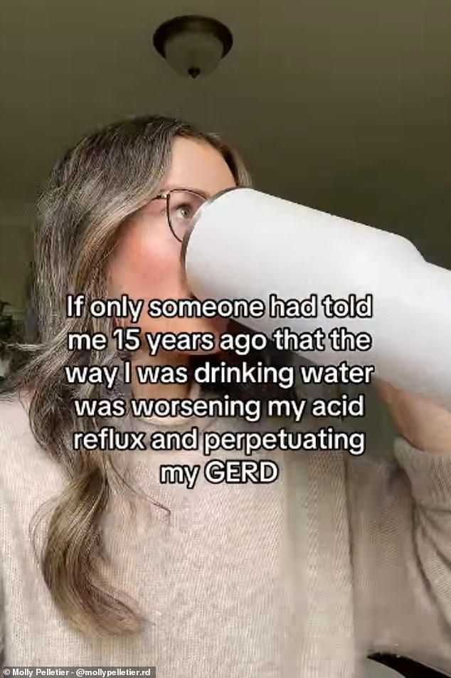 Dietician warns how you drink water can make acid reflux symptoms WORSE
