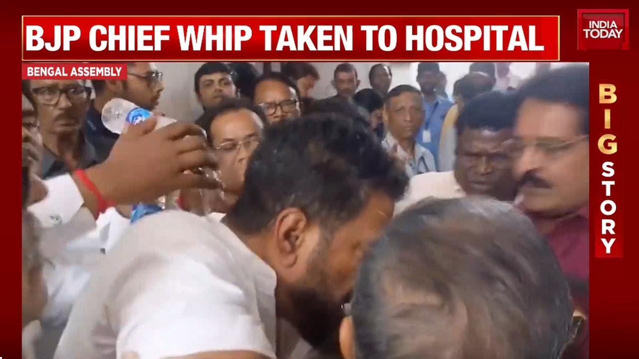 Ruckus in Bengal assembly: BJP chief whip injured after scuffle