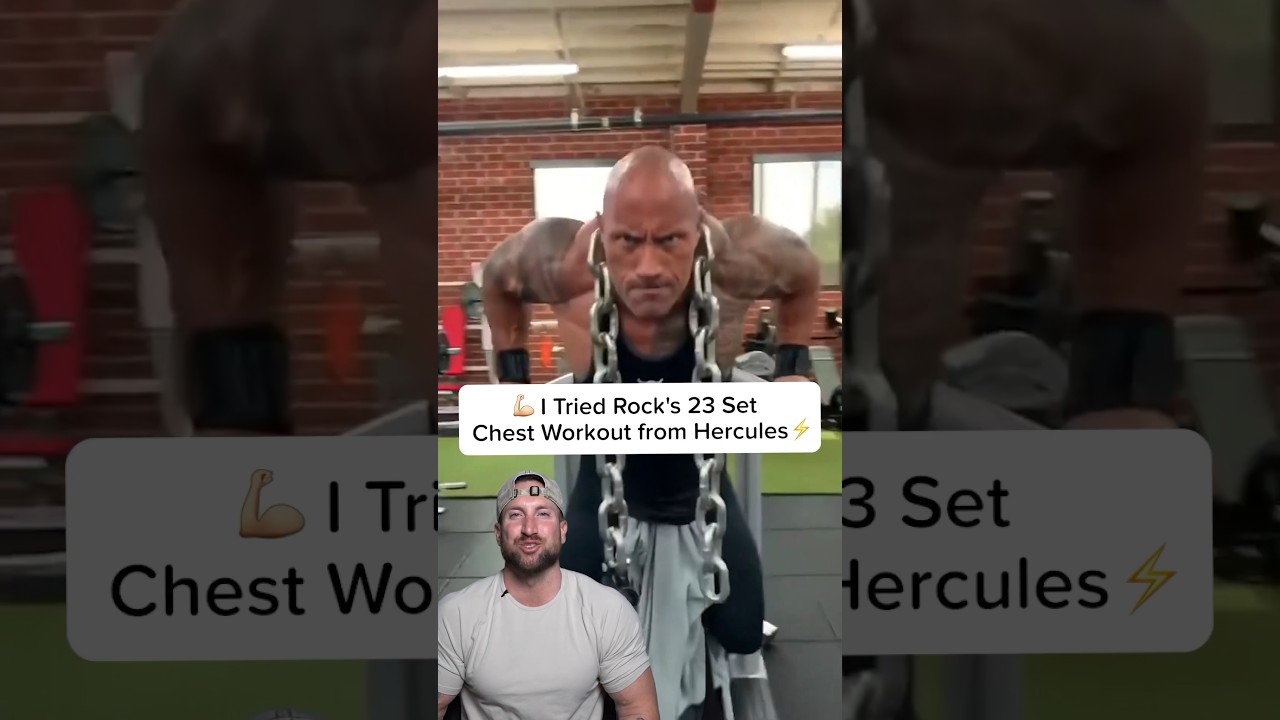 I tried The Rock’s 400 rep chest day for growth