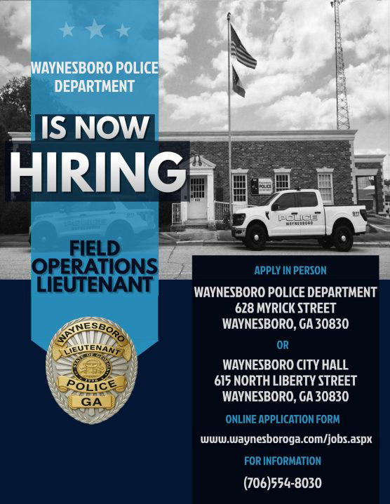 Several local law enforcement agencies are hiring