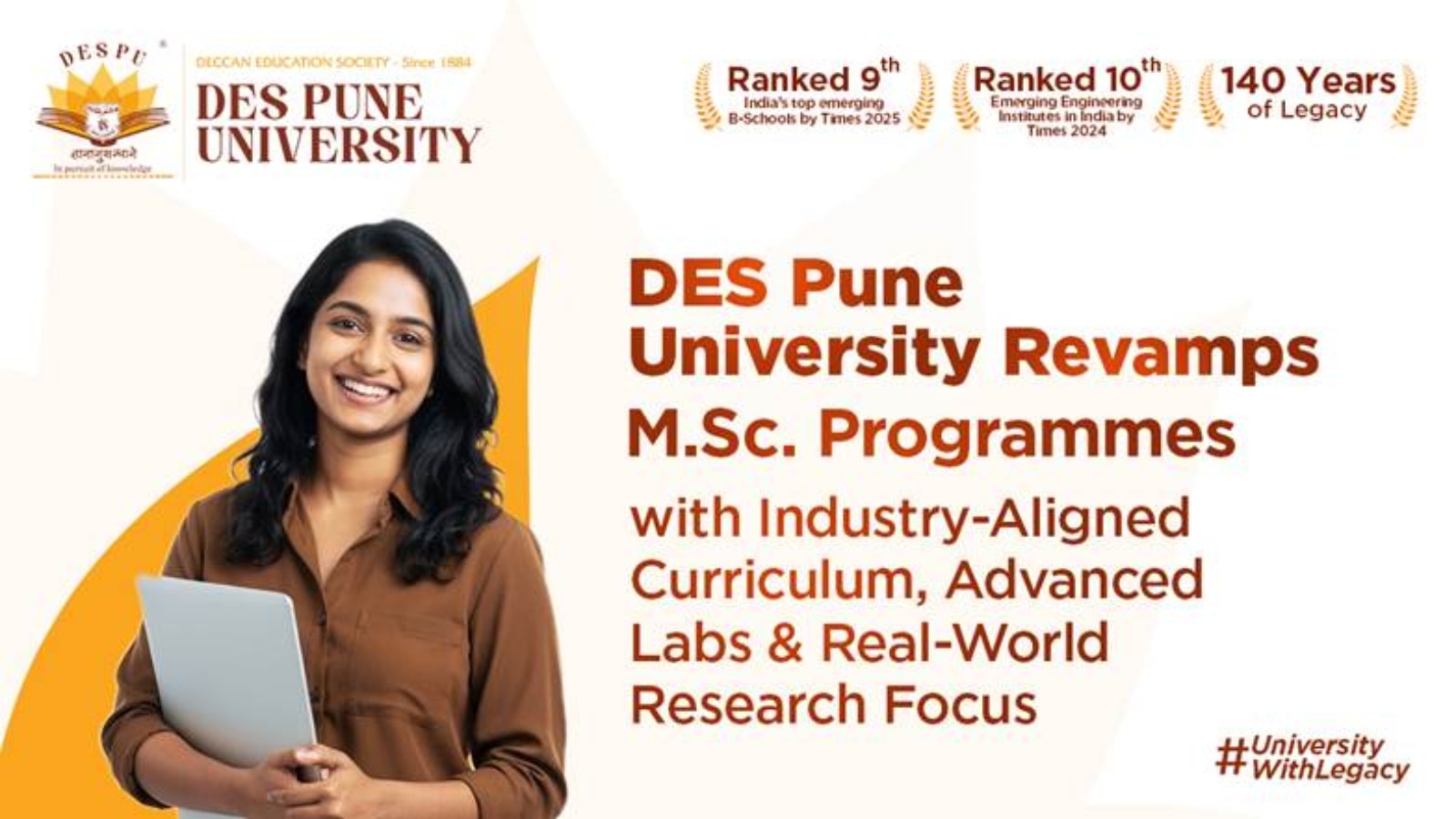 DES Pune University Revamps M.Sc. Programs with Industry-Aligned ...