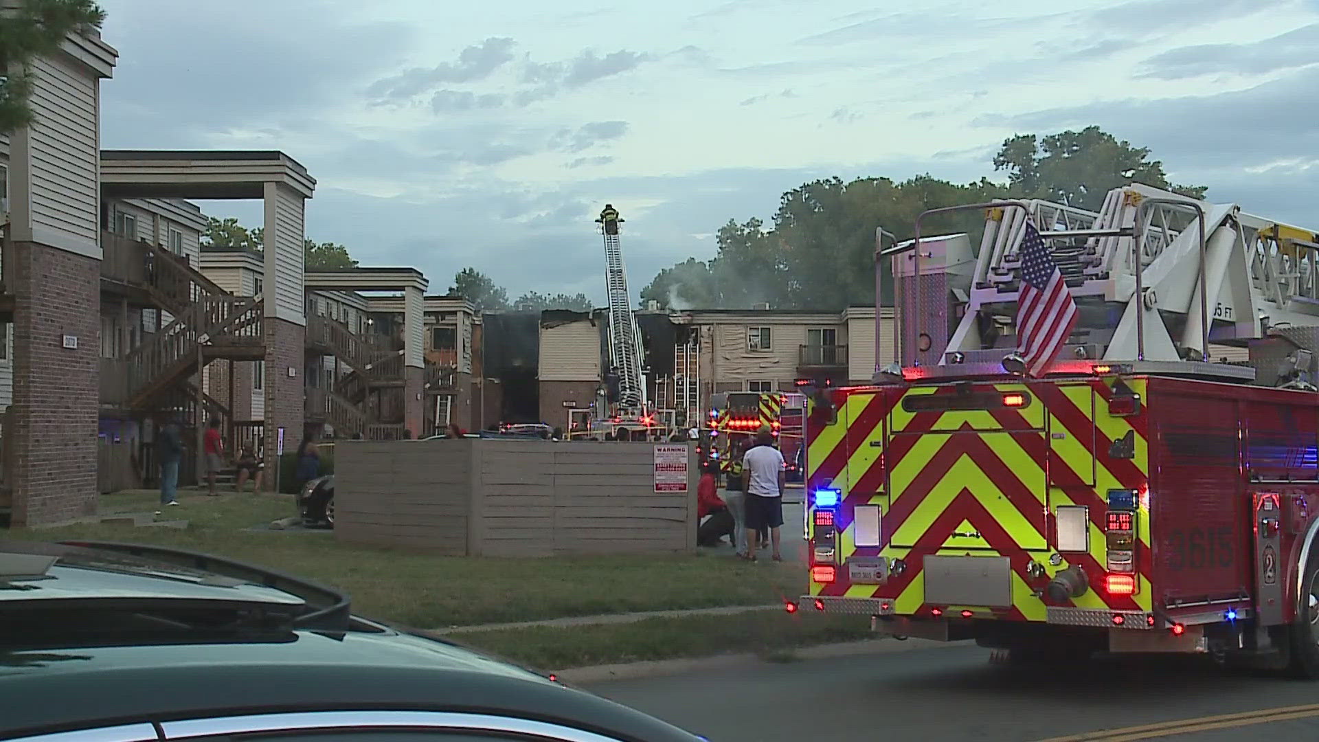 2 injured, 16 units damaged in fire at Ferguson apartment complex