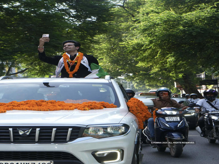 Bihar Welcomes Home Mr India World 2025, Shevam Singh