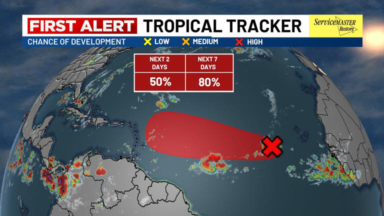 TRACKING THE TROPICS: Odds of development steadily growing for wave off ...