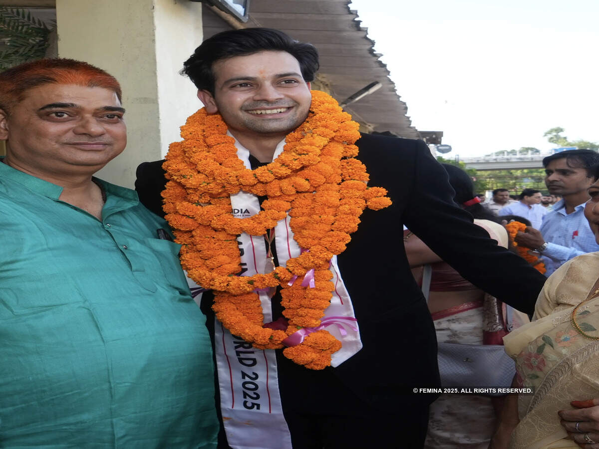 Bihar Welcomes Home Mr India World 2025, Shevam Singh