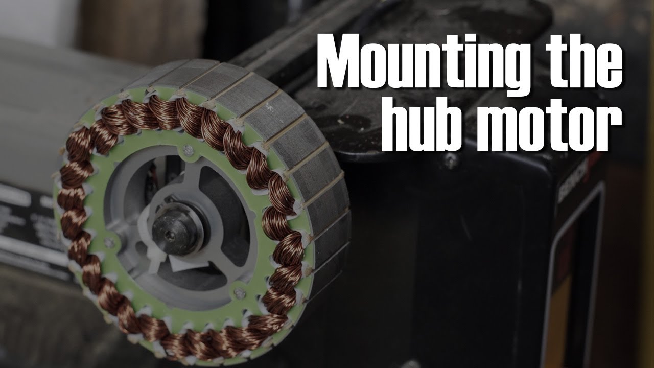Motorizing a leather patcher - Mounting the hub motor