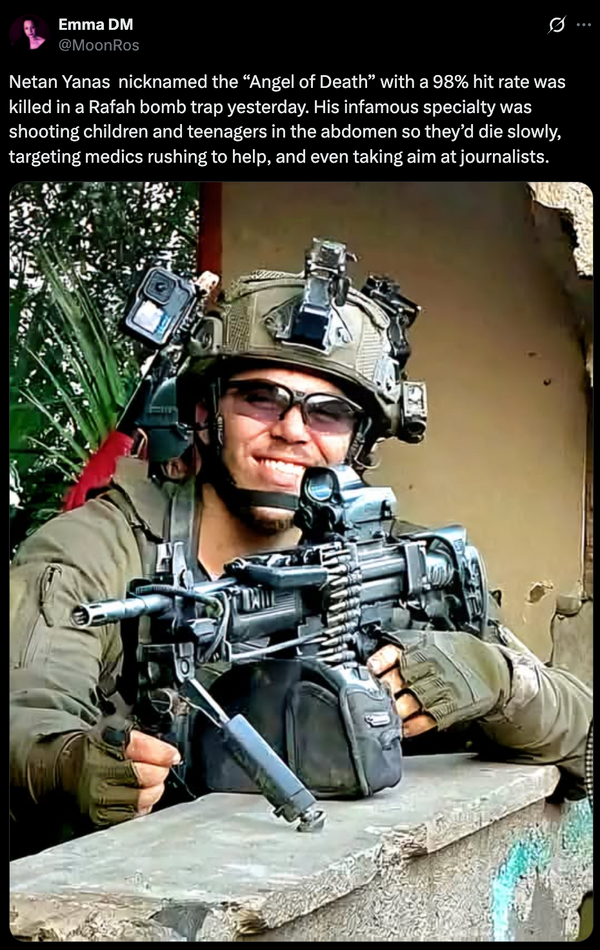 Did Israeli sniper nicknamed 'Angel of Death' die in Gaza? Analyzing ...