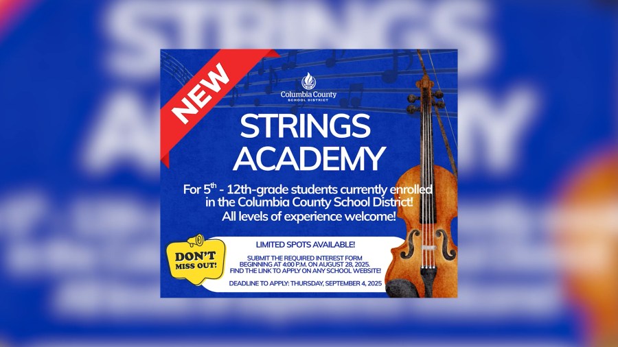 Exploring music through strings in Columbia County Schools