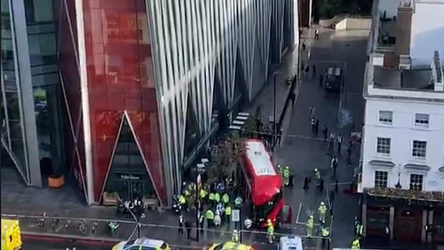 At least 17 injured after bus crash near Victoria