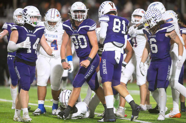 Statewide high school football scores, Week 1