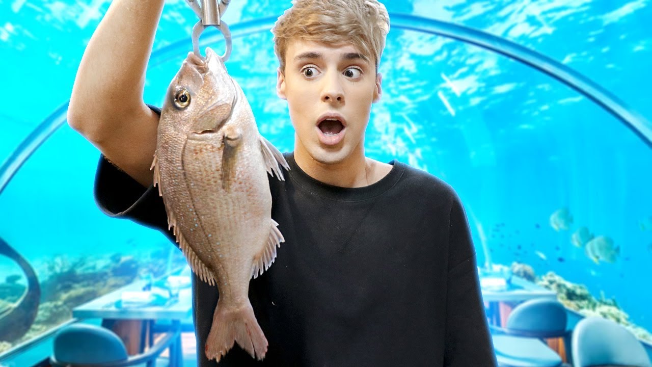 Catching my own fresh dinner at a unique seafood restaurant