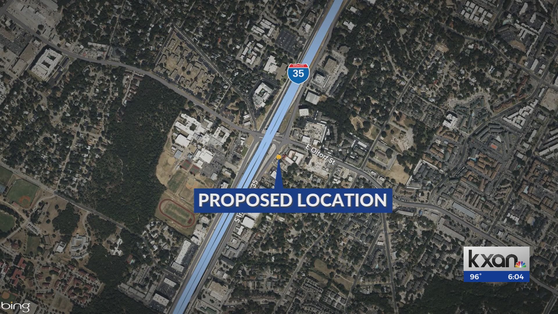 Location for a new housing navigation center proposed in south Austin