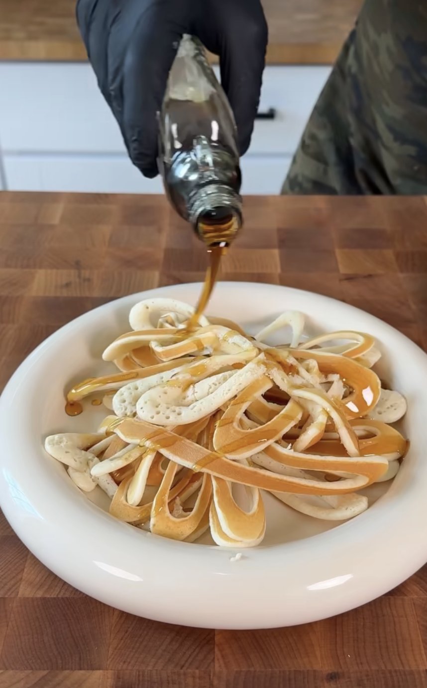 Spaghetti pancakes