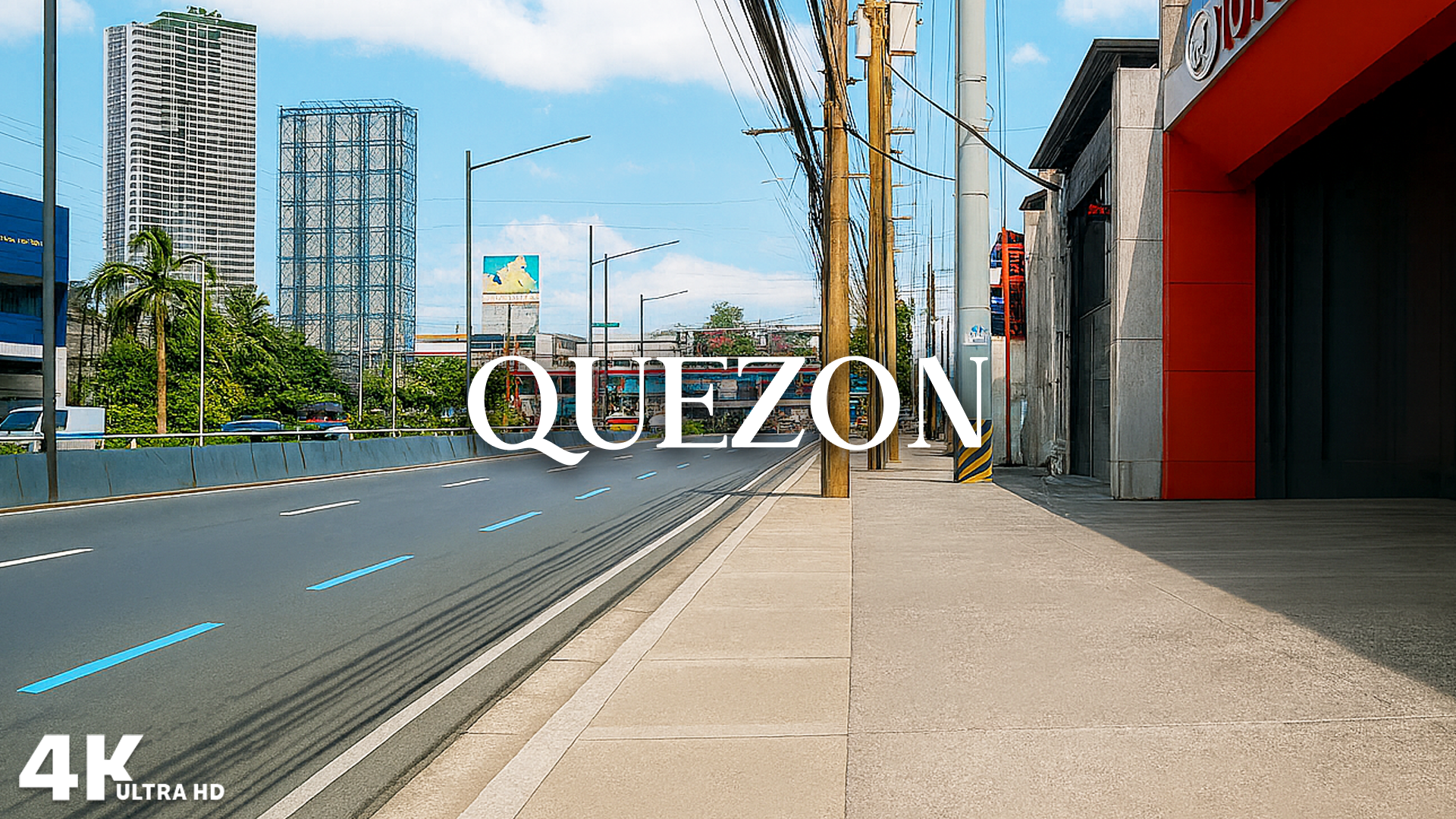 Philippines – Evening Scenes on Quezon Avenue (4K)