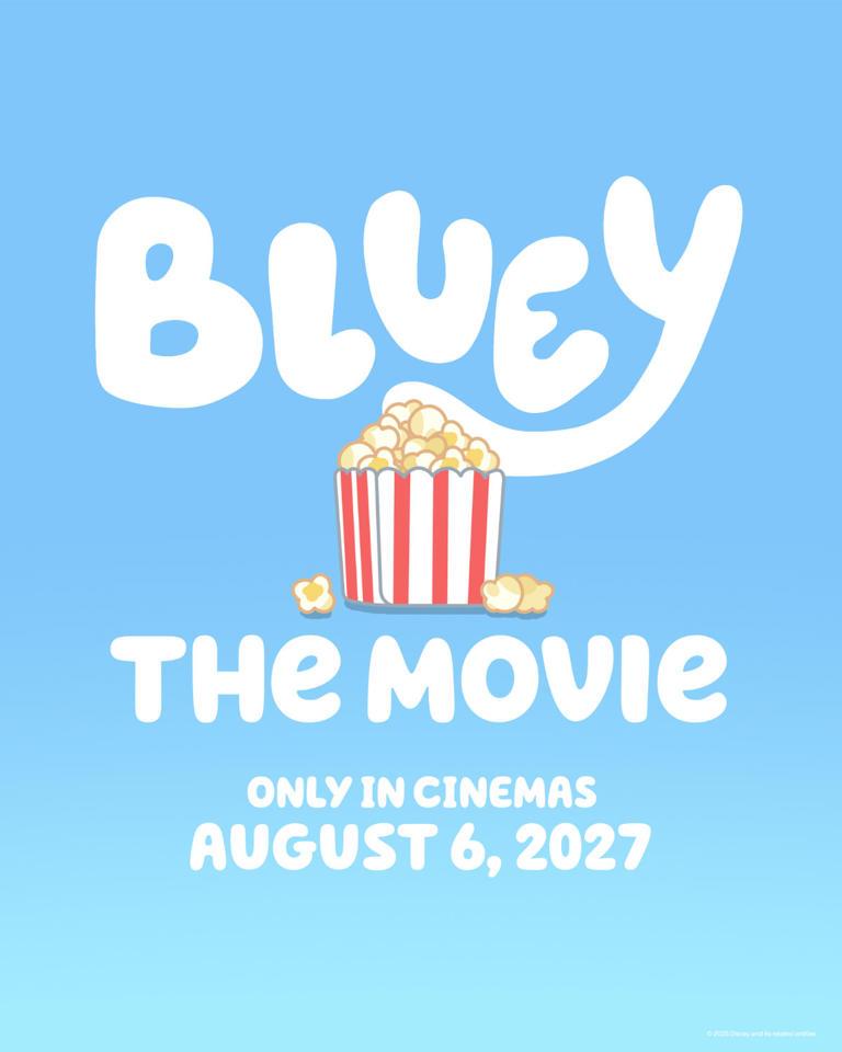 Bluey Movie to Open in Theaters on August 6, 2027