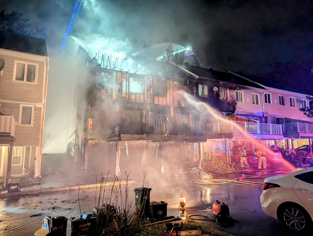 Woman jumps from 2nd floor to escape house fire