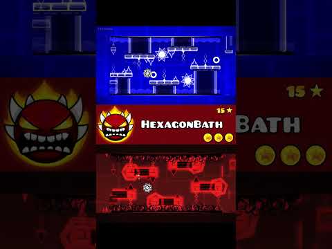Bloodbath: Original vs Hexagon version| Geometry Dash 2.2 #shorts