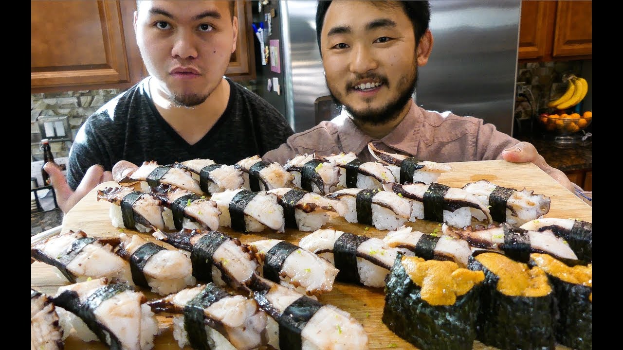 Catch and Sushi : Octopus and Red Urchin