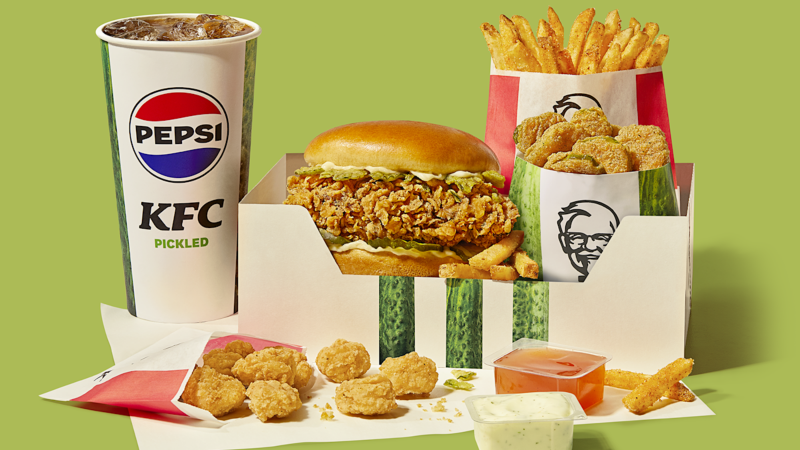 KFC launches new pickle menu with pickle Pepsi
